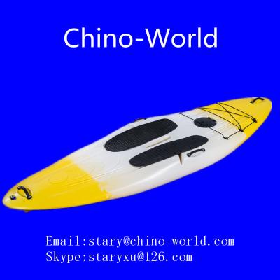 China Yellow white surf board for sale