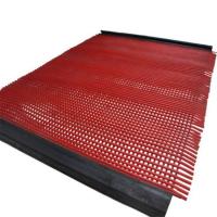 China Green Polyurethane-Coated Tufflex Mesh 0.7mm Rectangular Slots for sale