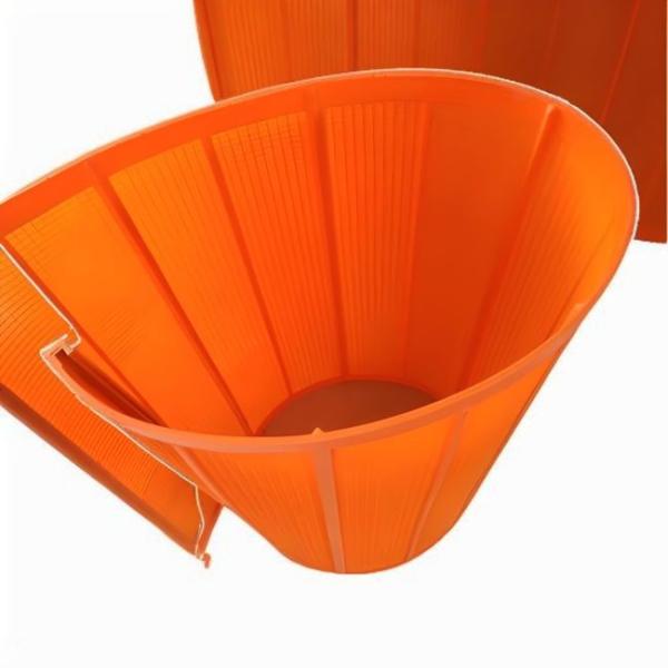Quality 1040x700mm 0.045mm Orange Polyurethane Screen for Glass Raw Materials for sale