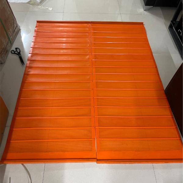 Quality Red PU Screen Mat 5.0mm Mesh for Coarse Aggregate for sale