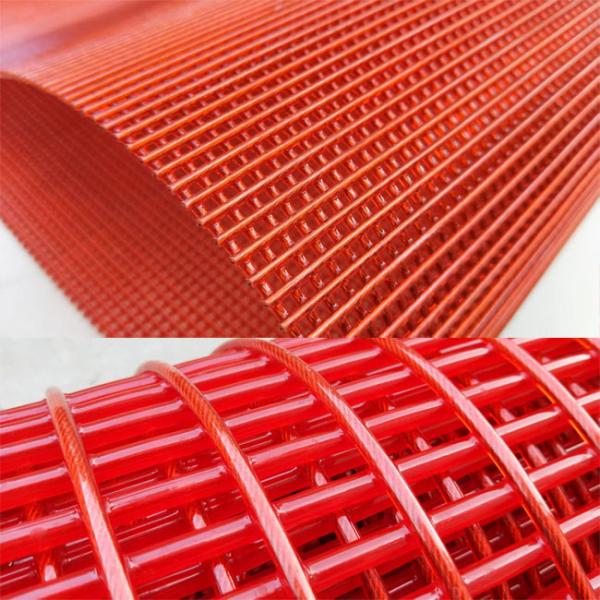 Quality Industrial Grade 2.5mm Steel Wire Tufflex Screen Coated With PU In 1x6mm for sale
