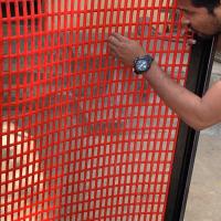 China 2.5mm PU CoatedTufflex Screen Mining Panel With 5mm Square Apertures for sale