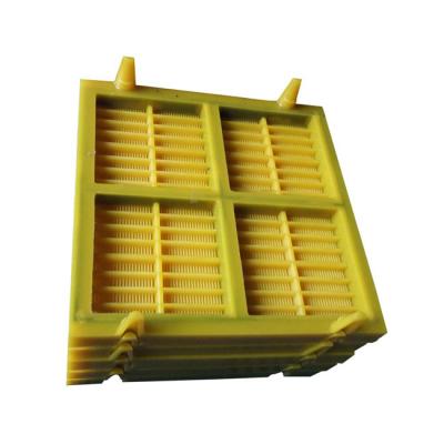 China Polyurethane Dewatering Mesh 305mm Width 4mm Slot Rail Support for sale