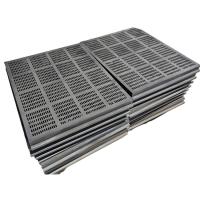 China Mining Vibrating Screen 60*20mm Rubber Screen Panels High Performance for sale