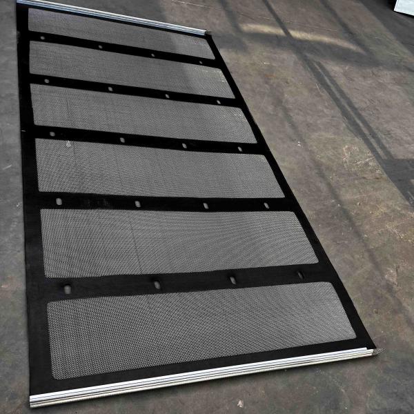 Quality 316SS Grommet Screen Replacement for Rotex Separators with PU Strip for sale