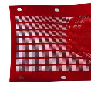 China Durable Polyurethane Flip-Flop Panel with 8mm Holes and Self-Cleaning Design for Construction Slag Screening for sale