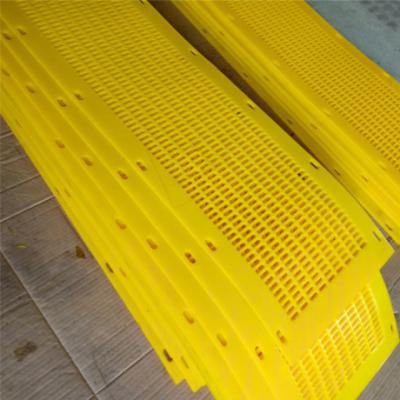 China Polyurethane Flip-Flop Screen Panel with 8mm Holes for Wet Clay Screening and Self-Cleaning Action for sale