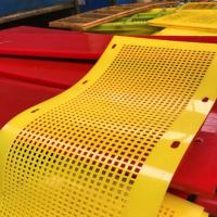 China Flip-Flop Mesh Polyurethane Screen Panel with 1m Width 45 Shore Hardness for Sticky Slurry Processing for sale