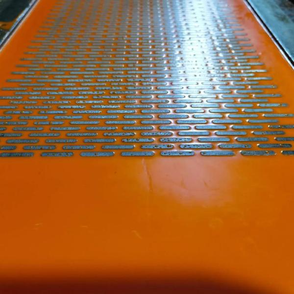 Quality Polyurethane Flip-Flop Screen 4mm Holes 7mm Thickness for Sticky Materials for sale