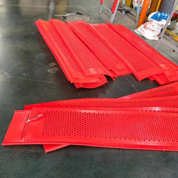 Quality Polyurethane Flip-Flop Screen Panel 12mm Holes 8mm Thickness for sale