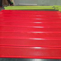 China PU Flip-Flop Screen Panel 5mm Aperture 6mm Thickness for Compost for sale