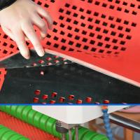 China 1.25m Rubber Screen Panel 8mm Thickness with Hooks for Dry Screening for sale