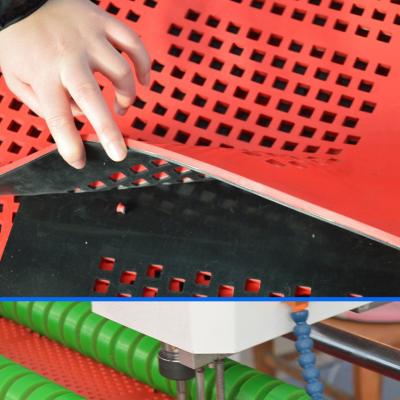 Cina 1.25m pannello di schermo di gomma spessore 8mm con ganci per lo screening a secco in vendita