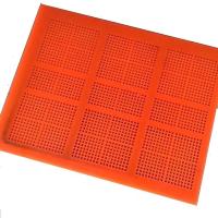 China Polyurethane screen mat pu screen panel for sand dewatering and recycle for sale