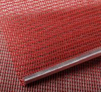China Tensioned Hook Polyurethane Screen red wire screen mesh with hooks no blind for sale