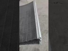 Poly Ripple Anti Clogging Crimped Self Cleaning Wire Mesh For Pu Vibrating Screen Wire Mesh
