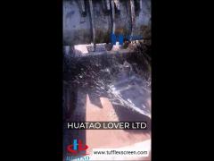 Industrial Linear Vibrating Poly Screen Panels New Polyurethane Screen For Ore Dewatering And Liquid Sieving