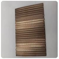China Rustproof Gold Embossed Stainless Steel Sheet Etching Acid Resistant for sale