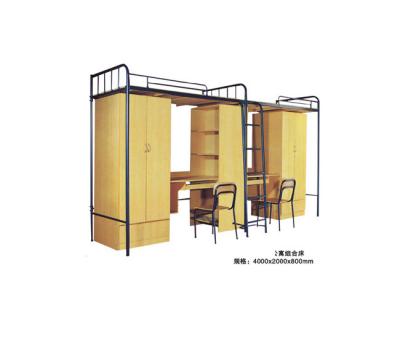 Cina Mobilio scolastico moderno - letto di legno del sottotetto dello studente con lo scrittorio per il dormitorio in vendita