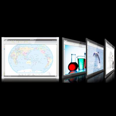 China Multi-Note intelligentes wechselwirkendes Whiteboard mit Doppelschreiben zu verkaufen