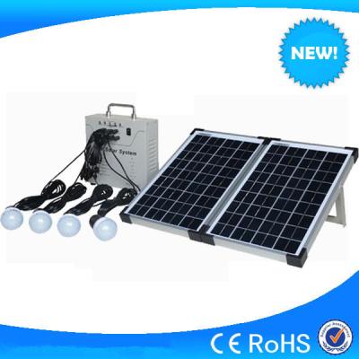 China 20w small solar system with 4pcs 3w led light, mini solar system for sale for sale