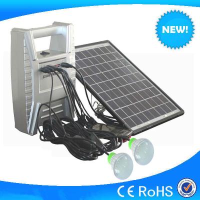China Small 8w solar system with 2pcs LED light, cheap sale mini home lighting solar system for sale