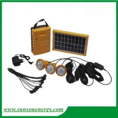 China High lumens Led solar lighting kits, solar system with or without FM radio for home, camping for sale