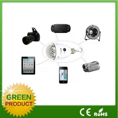 China 2W / 6V DC solar power camping led light, mini solar led light with 5v USB port for cheap sale for sale
