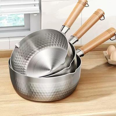 China Japanese-style commercial/domestic stainless steel Shubaman pot, suitable for use with an electromagnetic cooktop for sale