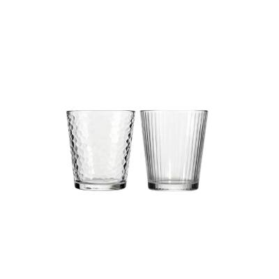 China Imported Japanese hammered texture vertical stripe glass cup/juice cup for sale