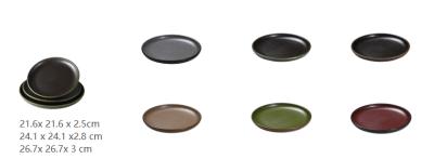 China Indoor And Outdoor Threaded disc Melamine Dinnerware   Set Ecofriendly BPA Free Non Toxic Lightweight Durable Ideal For Cafes Hotels And Catering for sale
