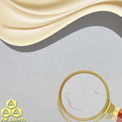 China JW-5117 Cloudy-Dim White Artificial Quartz Stone Slab for Countertop for sale