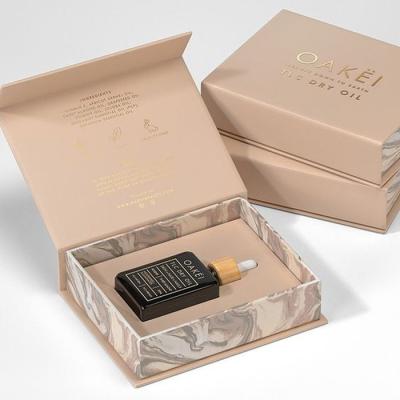 Cina Regalo cosmetico dei prodotti dello skincare del profumo riciclato carta rosa di lusso su ordinazione di logo della stampa che imballa il contenitore di olio essenziale in vendita