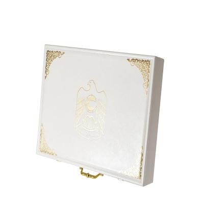 China Advanced Leather Gift Box Lock Case Gift Package Carton Box for sale
