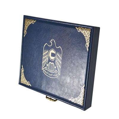 China Advanced Leather Gift Box Lock Case Gift Package Carton Box for sale