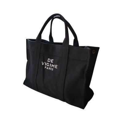 Cina le borse della tela di cotone di 12oz 16oz del tessuto delle donne spesse del cotone hanno stampato il logo in vendita