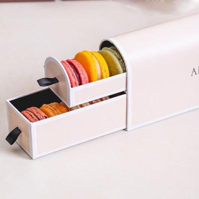 Cina Abitudine del cartone del contenitore di regalo di Macaron di Natale dei biscotti in vendita