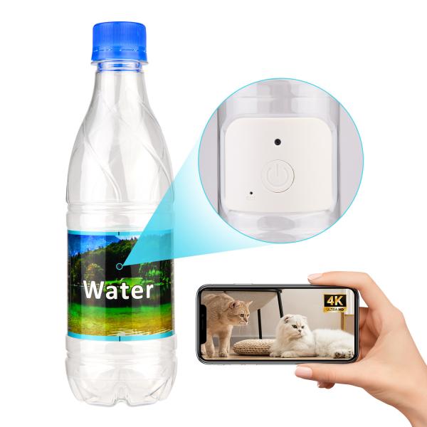 Quality 1080P Water Bottle Hidden Spy Camera Plastic Transparent Home Security Mini Camera for sale