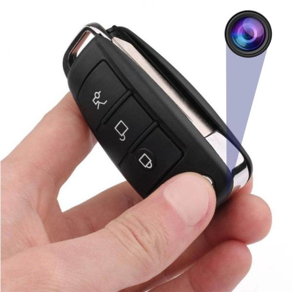 Quality 1920*1080P HD Car Key Hidden Camera Black Mini Key Fob Spy Camera Mini for sale