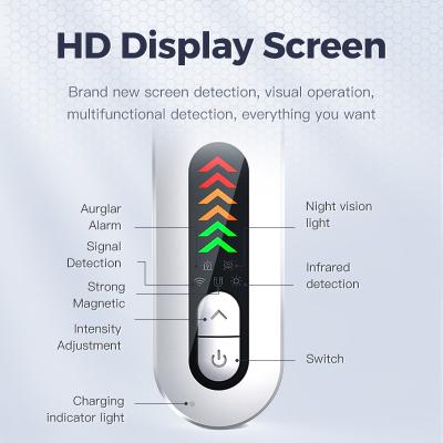 China White Hidden Spy Camera Detector Device , Plastic Portable Security Camera Detector for sale