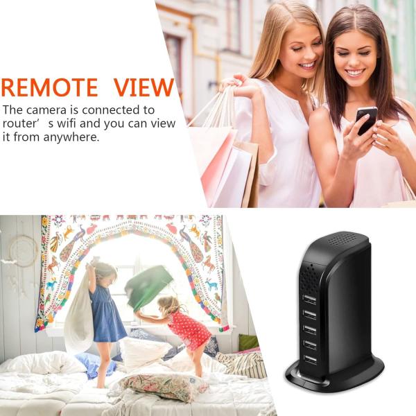 Quality 1920×1080P Mini Spy Camera USB Charger Hidden Camera WIFI 120° Wide View Angle for sale