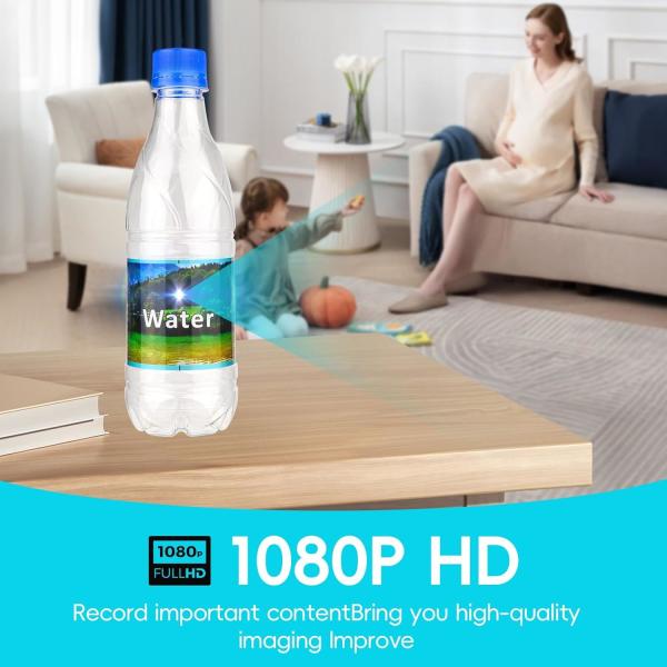Quality Transparent Water Bottle Spy Camera , 1080P FHD Mini Camera Hidden Camera for sale