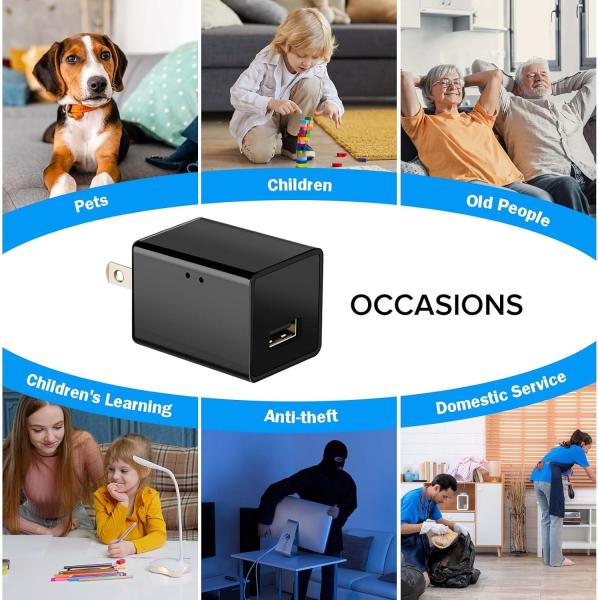 Quality TF Card FHD Mini USB Charger Hidden Camera 4K 2K 1080P Hidden Nanny Camera Wifi for sale