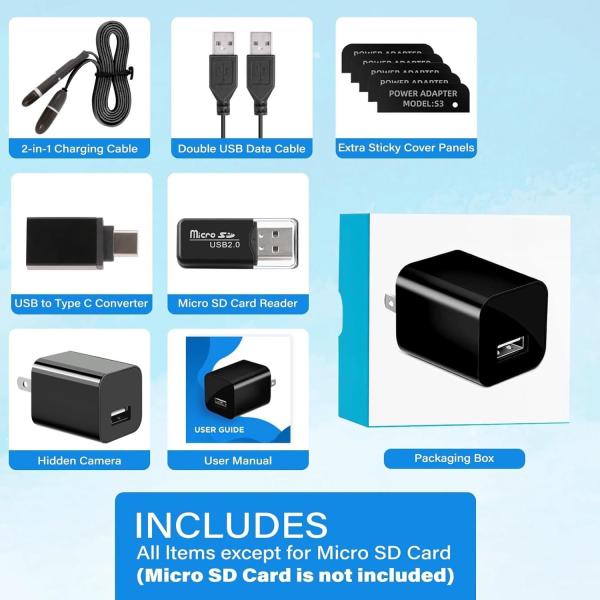 Quality Wall Mount USB Charger Hidden Camera 1080P Mini Hideable Camera for sale