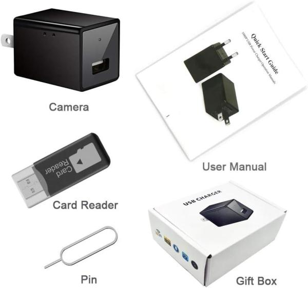 Quality FHD WIFI Mini USB Charger Hidden Camera 4K 2K 1080P Hidden Shower Camera for sale