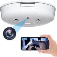 Quality 1080P WIFI Hidden Camera Fire Detector Spy Camera White 7.5 Ounces for sale