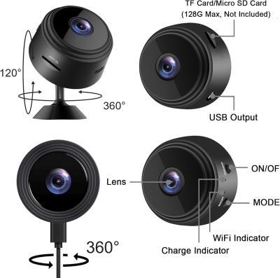 China 1080P HD Wireless Mini Camera Hidden Camera Mini CCTV Camera Wireless for sale