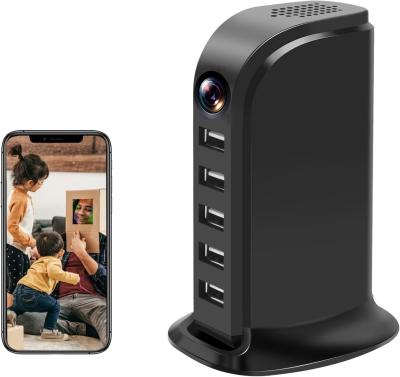 China WIFI USB-oplader Verborgen camera, Mini Peep Hole Camera Zwart / Wit Te koop