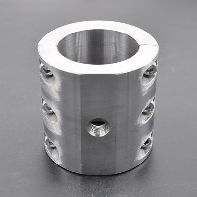 China CNC Machined Stainless Steel Tube Clamp Rapid Prototyping Capabilities Customized OEM Wire EDM Broaching Drilling Milling Model for sale