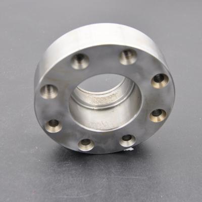 China Durable Stainless Steel Flange Seal Parts Industrial Hard-Wearing CNC Machining Services Drilling Broaching Polishing Finish for sale